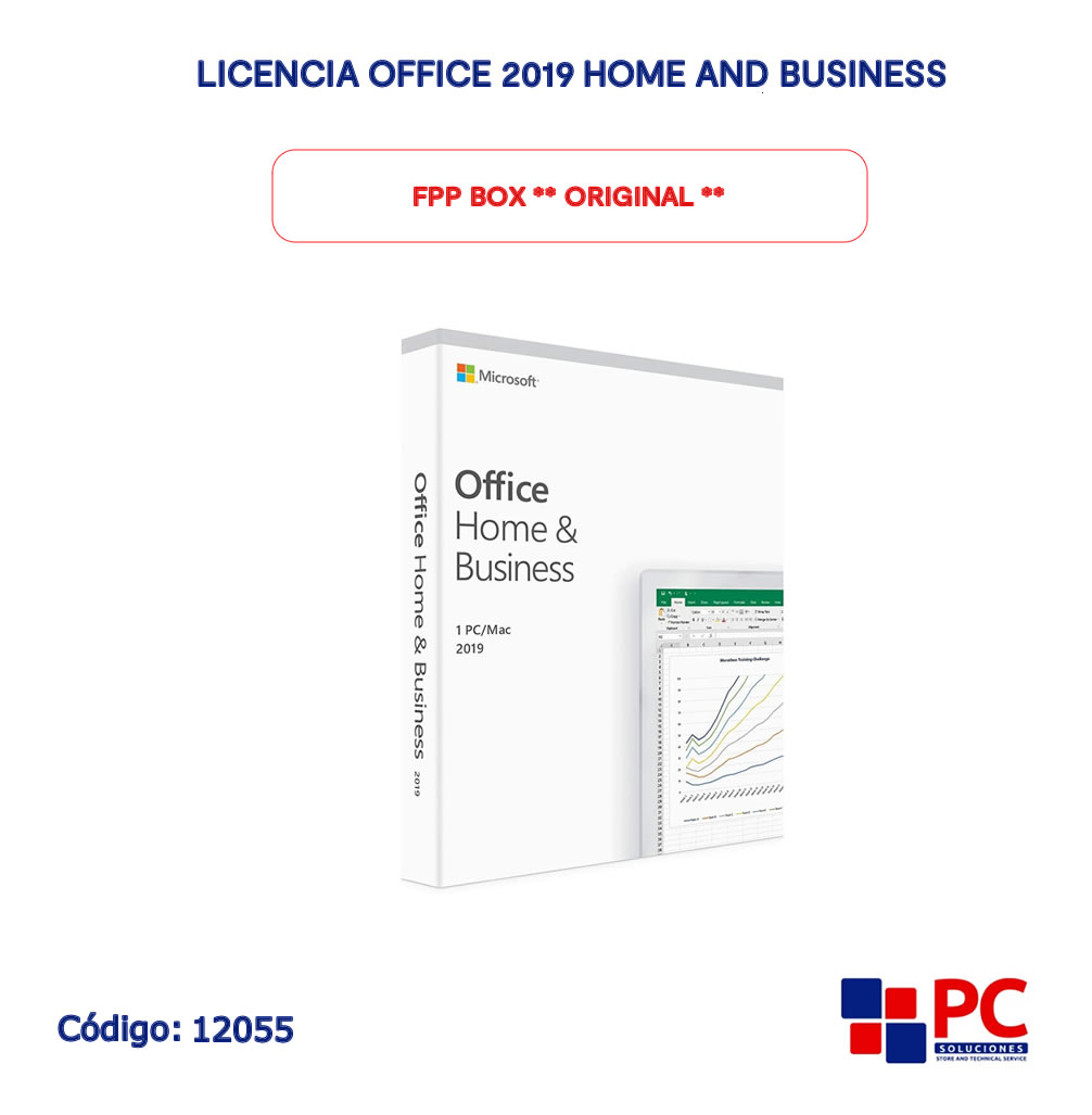 Licencia Office 2019 Home And Business Fpp Box ** Original ** - PC ...