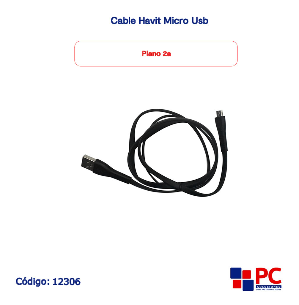 Cable Havit Micro Usb Plano 2a - PC Soluciones Integrales